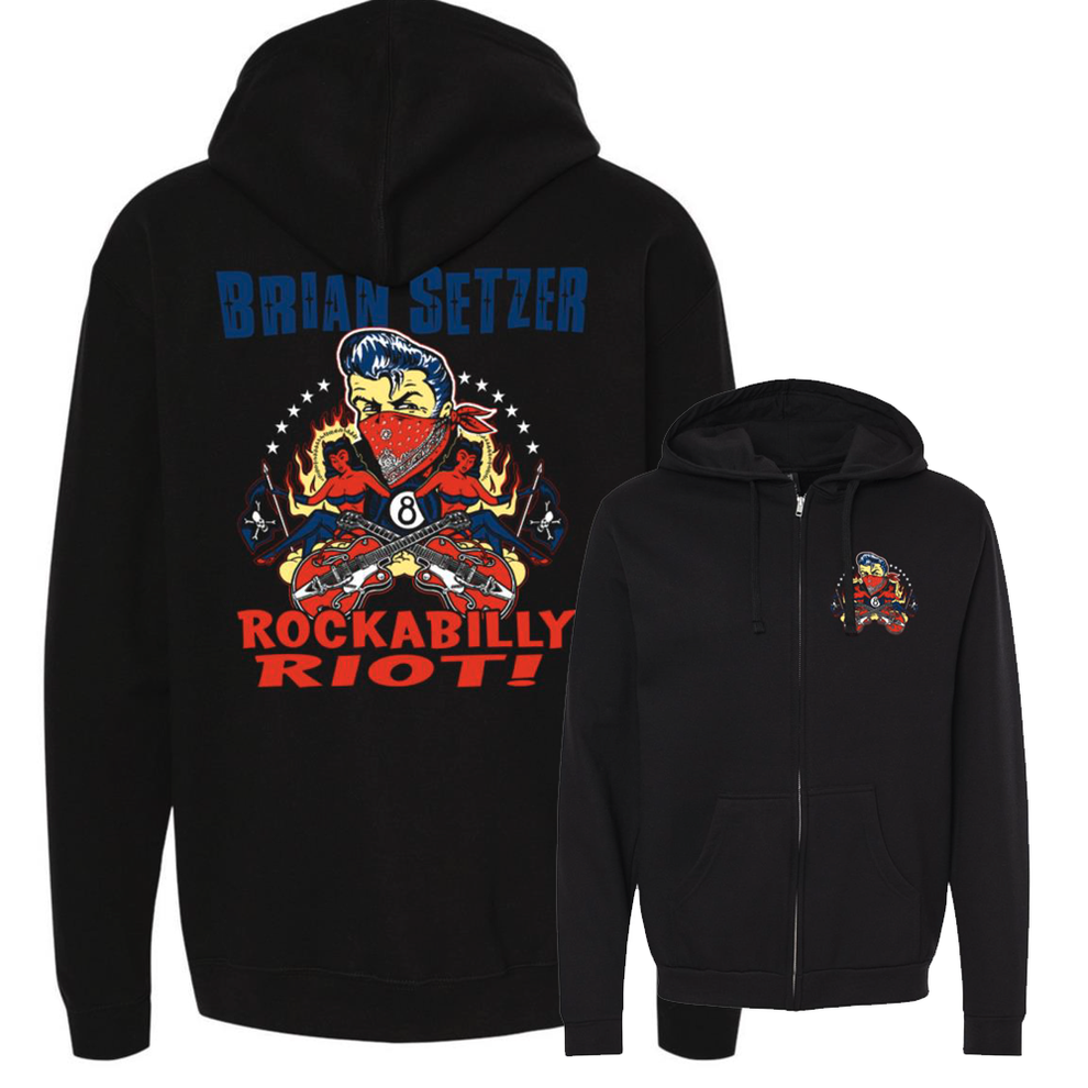 2024 Rockabilly Riot Zip Hoodie – Brian Setzer